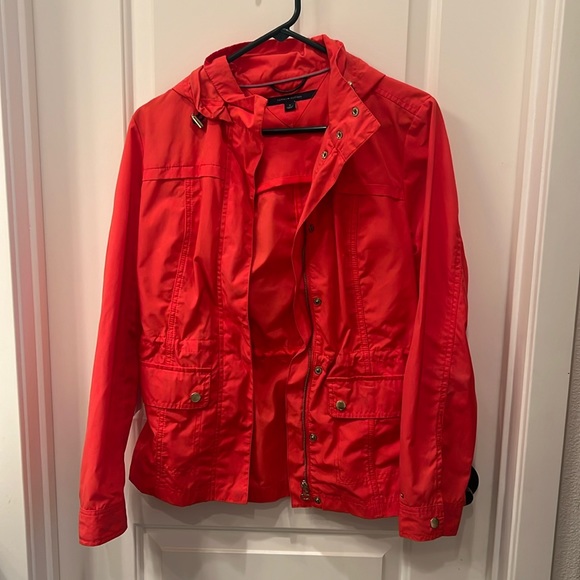Tommy Hilfiger | Jackets & Coats | Red Coral Tommy Hilfiger Rain Coat ...